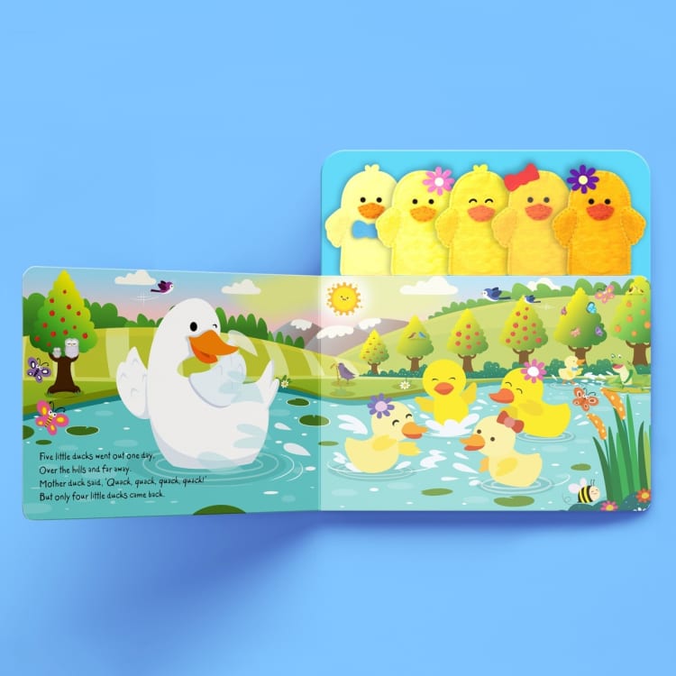 Five Little Ducks Finger Puppet Book - Kmart