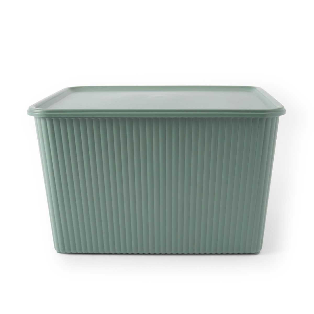 18L Ribbed Container - Green - Kmart