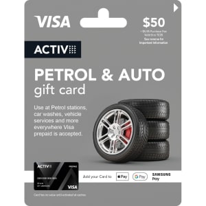 Activ VISA $50 Petrol and Auto Gift Card - Kmart