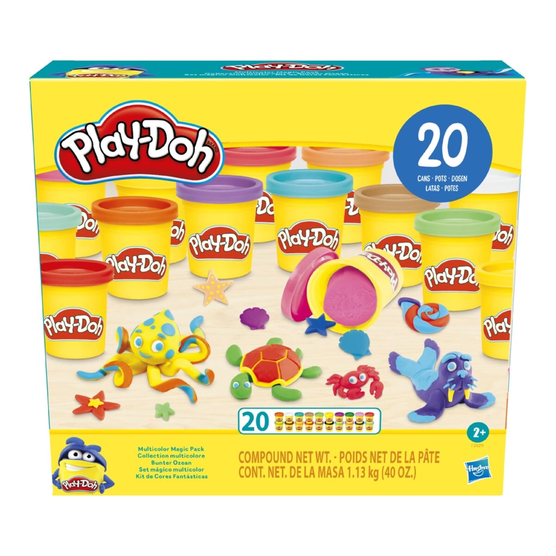 20 Piece Play-Doh Multicolor Magic Pack - Kmart