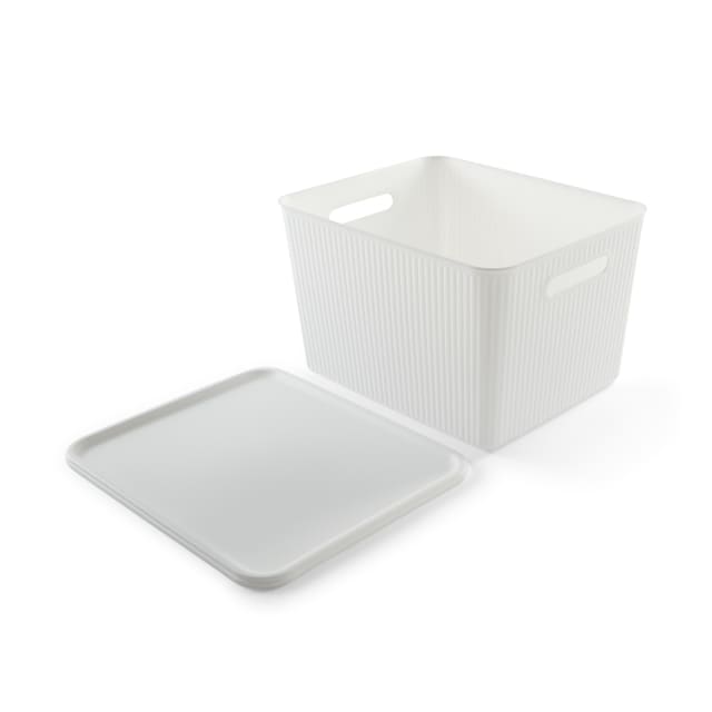 18L Ribbed Container - White - Kmart