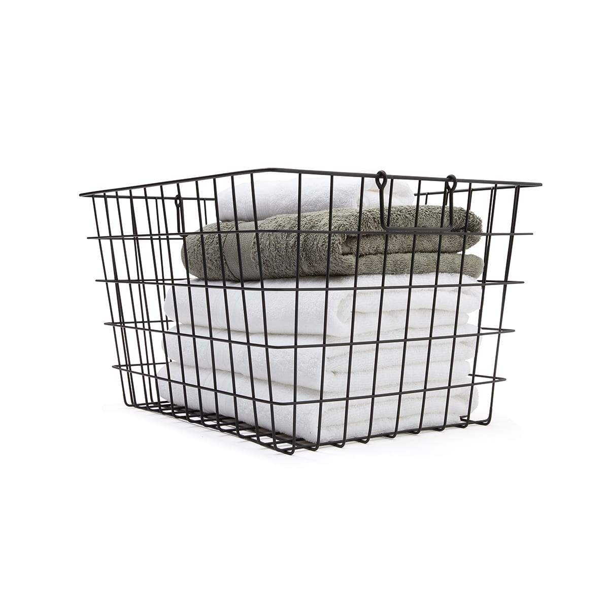 Rectangle Wire Basket - Large, Black - Kmart