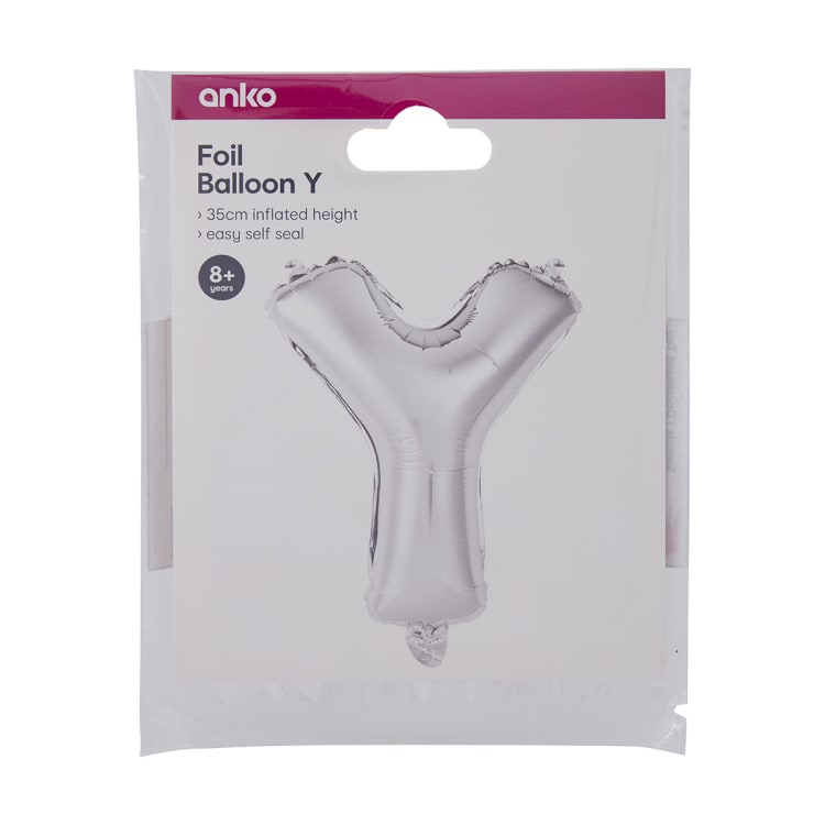 Foil Balloon - Letter Y - Kmart