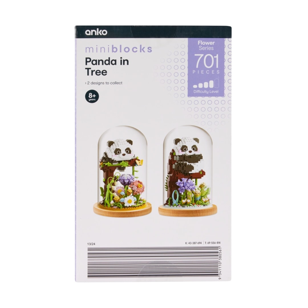 Mini Blocks Flower Series: Panda in Tree - Assorted - Kmart