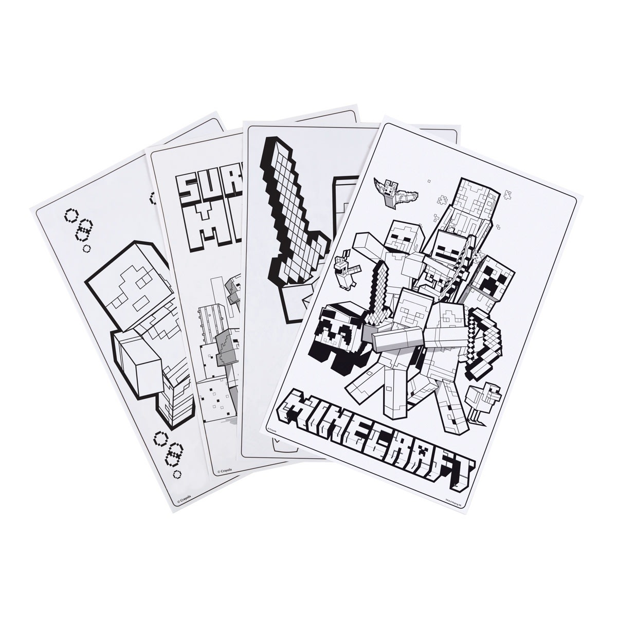 Crayola Giant Coloring Pages - Minecraft - Kmart