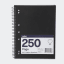 250 Page A4 5 Subject Notebook - Black - Kmart