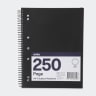 250 Page A4 5 Subject Notebook - Black - Kmart NZ