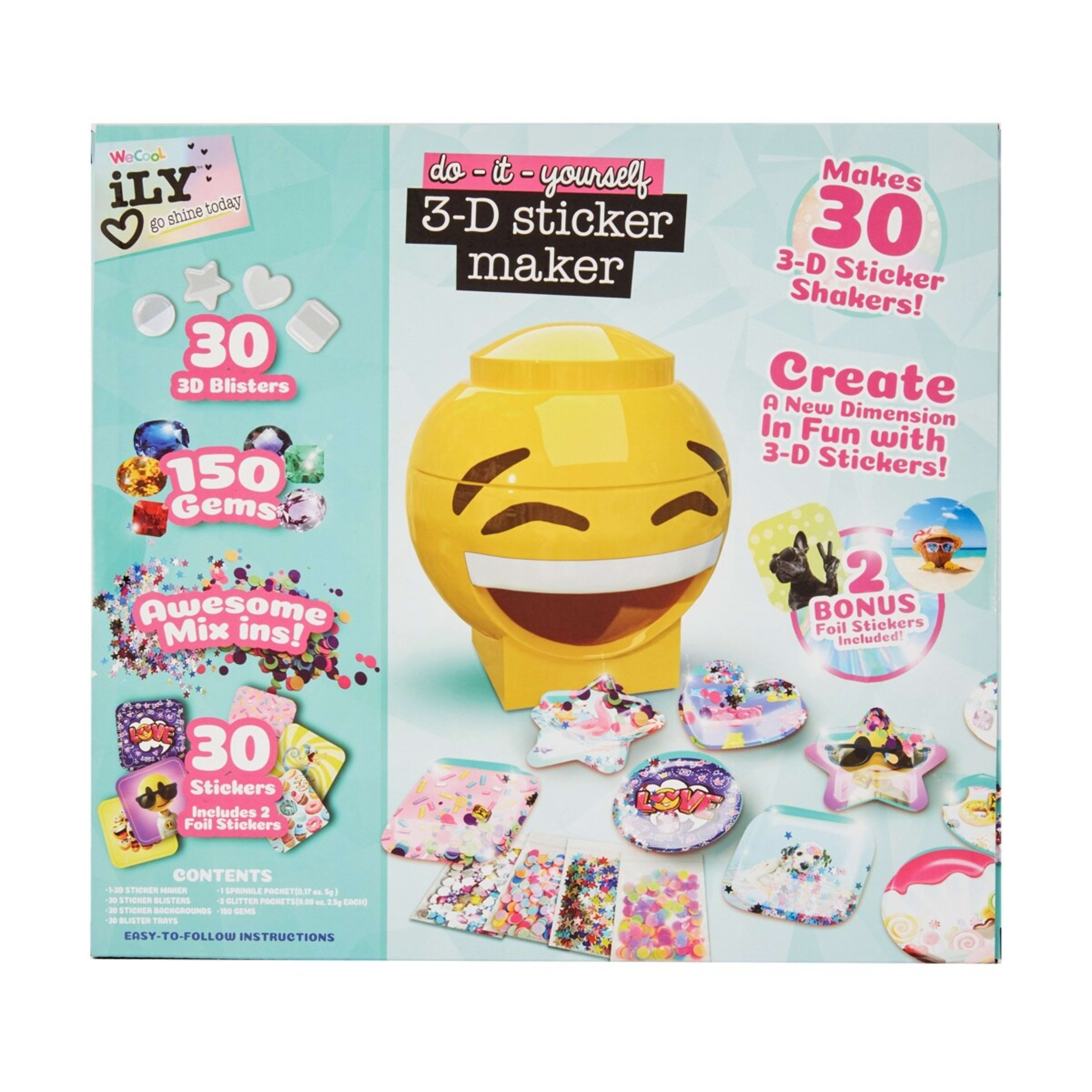 Activity Kings WeCool iLY 3-D Sticker Maker - Kmart