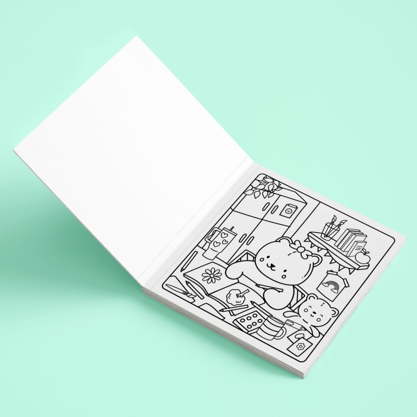 Sunny Vibes Cosy and Calm Cute & Bold Colouring Book - Kmart
