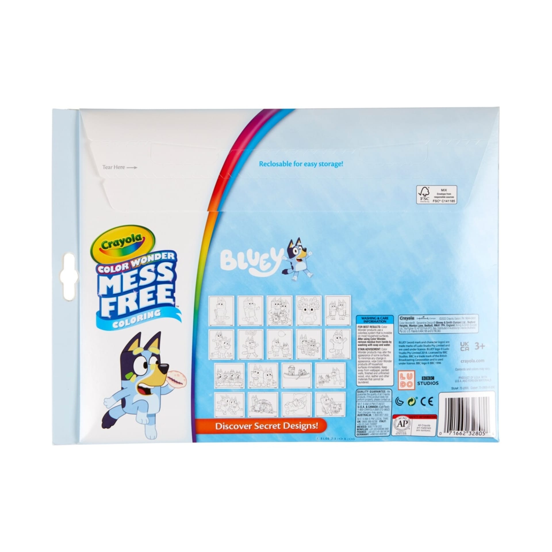 Crayola Color Wonder Bluey Mess-Free Colouring Kit - Kmart