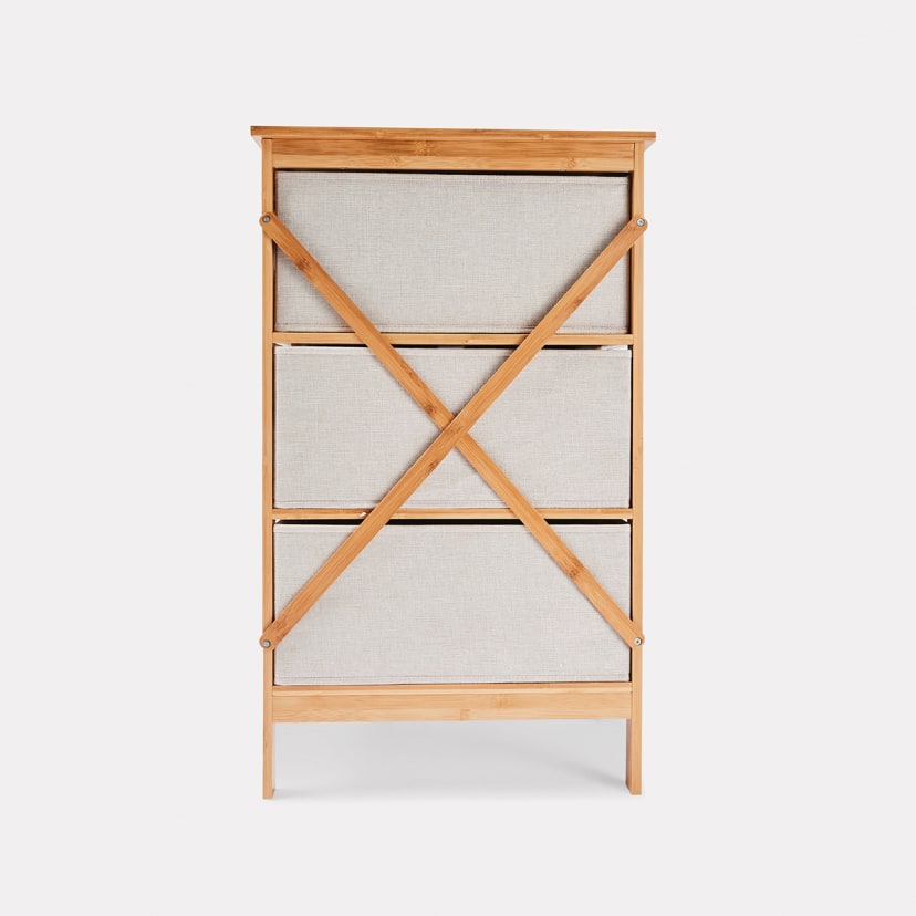 3 Drawer Bamboo Chest - Kmart