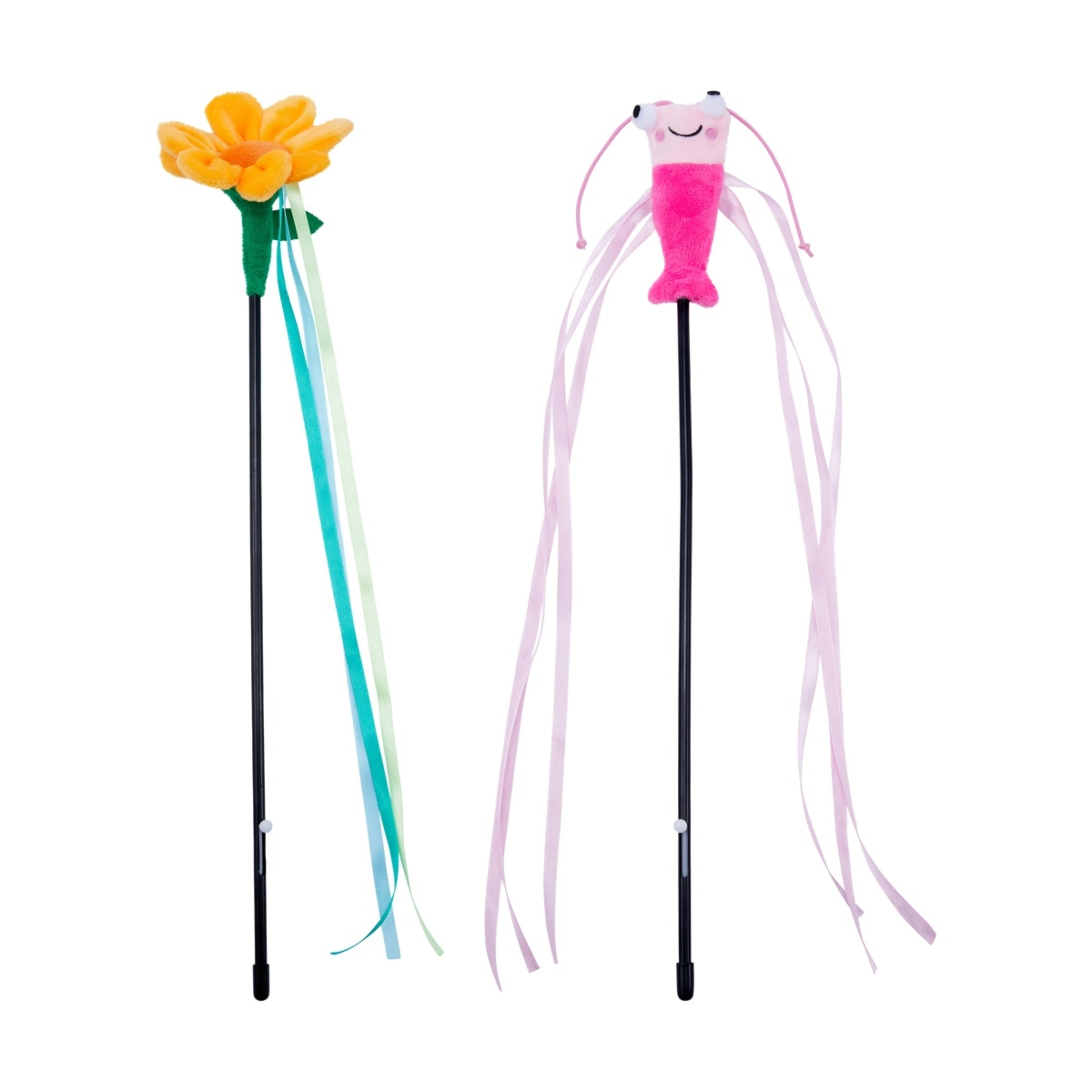 Cat Toy Bending Teaser Wand - Assorted - Kmart NZ