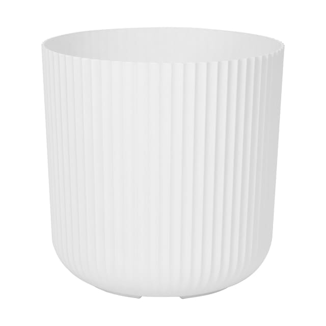 38cm Linear Plastic Pot - White - Kmart