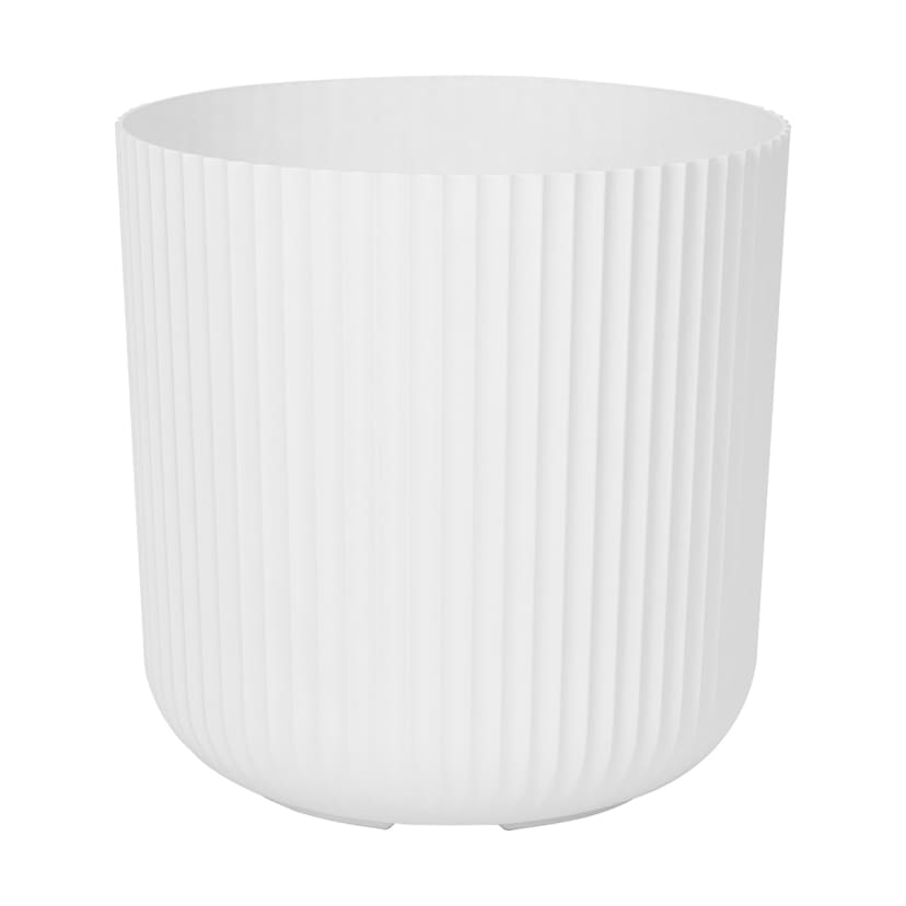 38cm Linear Plastic Pot - White - Kmart