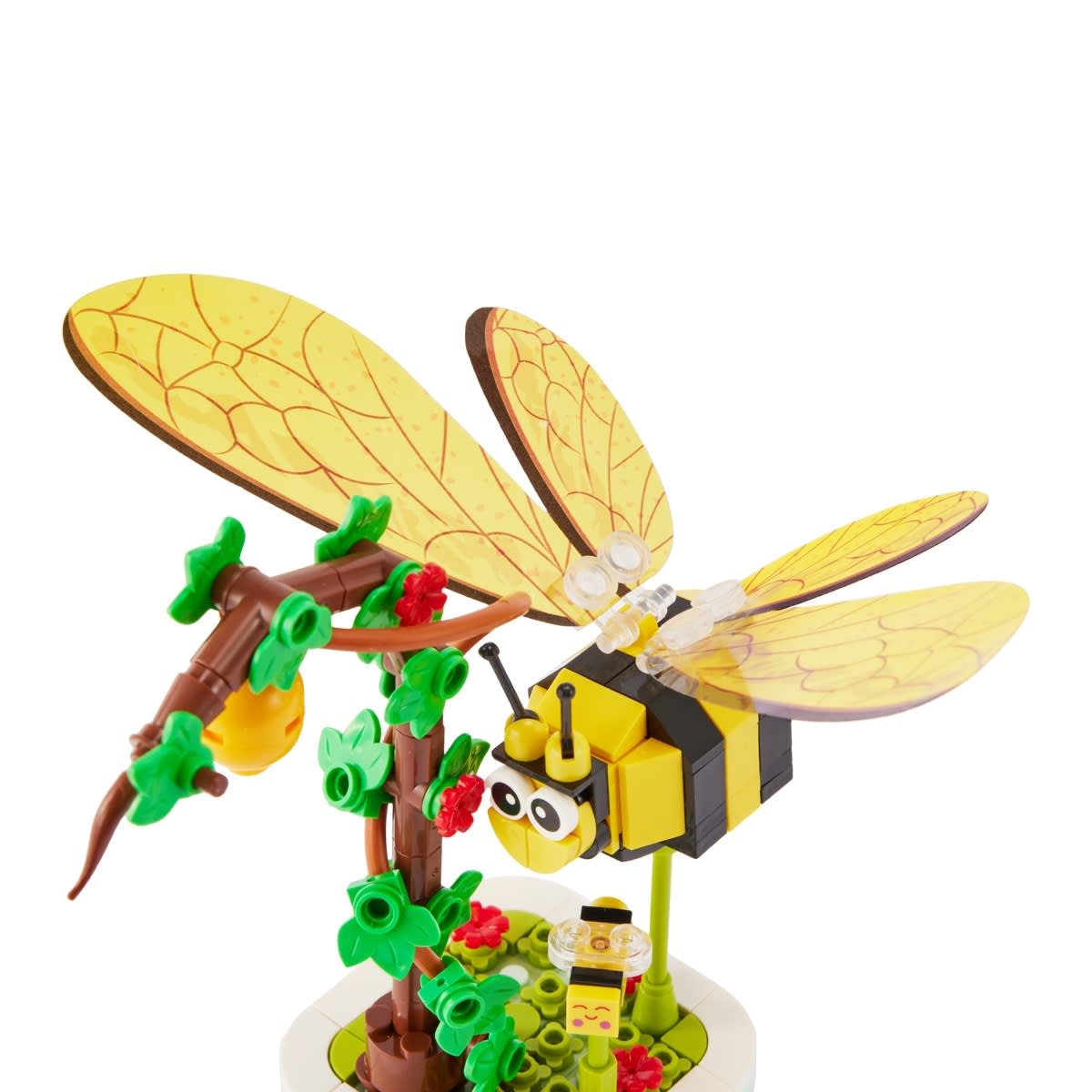 Mini Blocks Flower Series: Plant with Insect - Assorted - Kmart