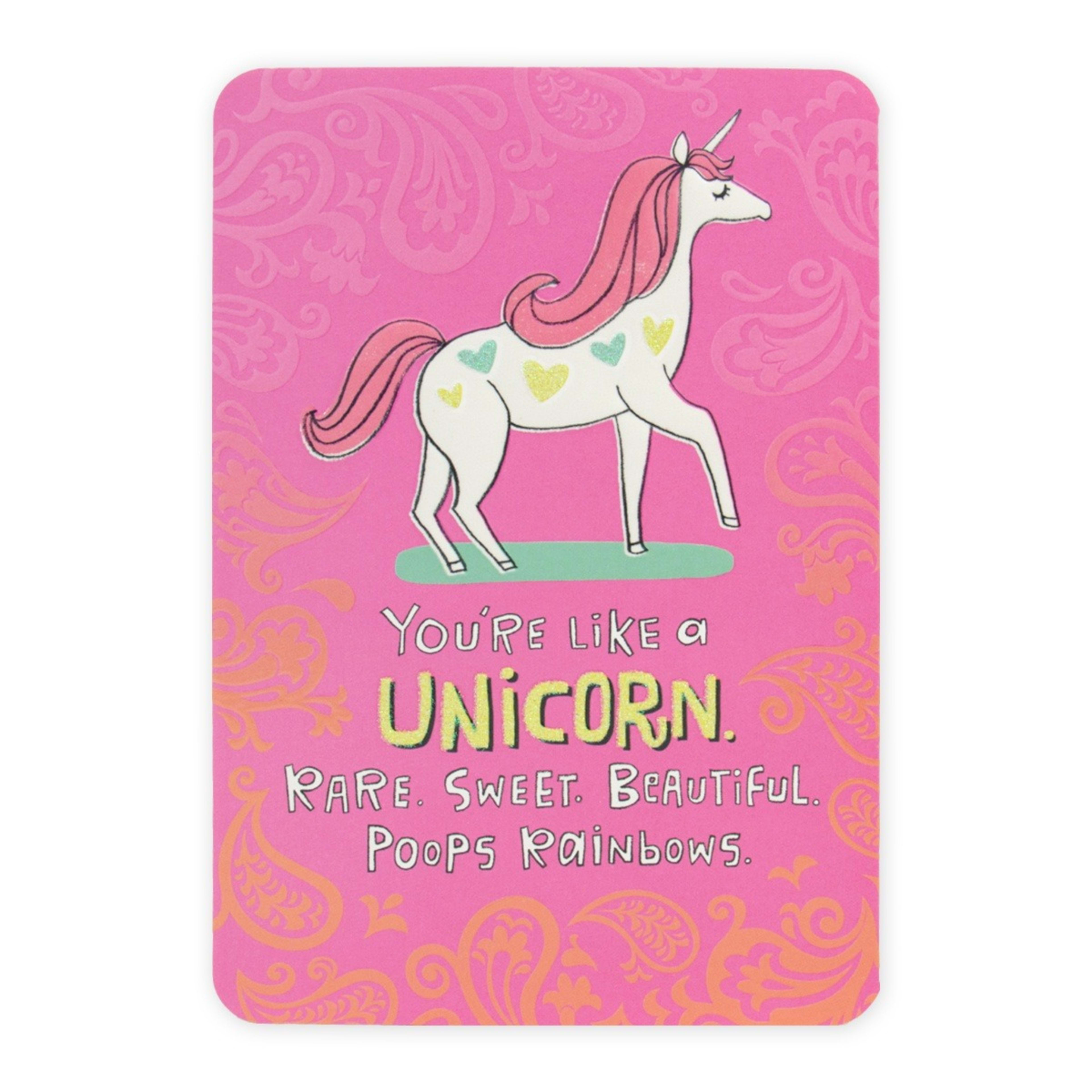 Connections from Hallmark Birthday Card - Poops Rainbows - Kmart