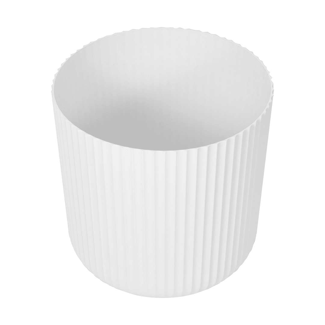 38cm Linear Plastic Pot - White - Kmart