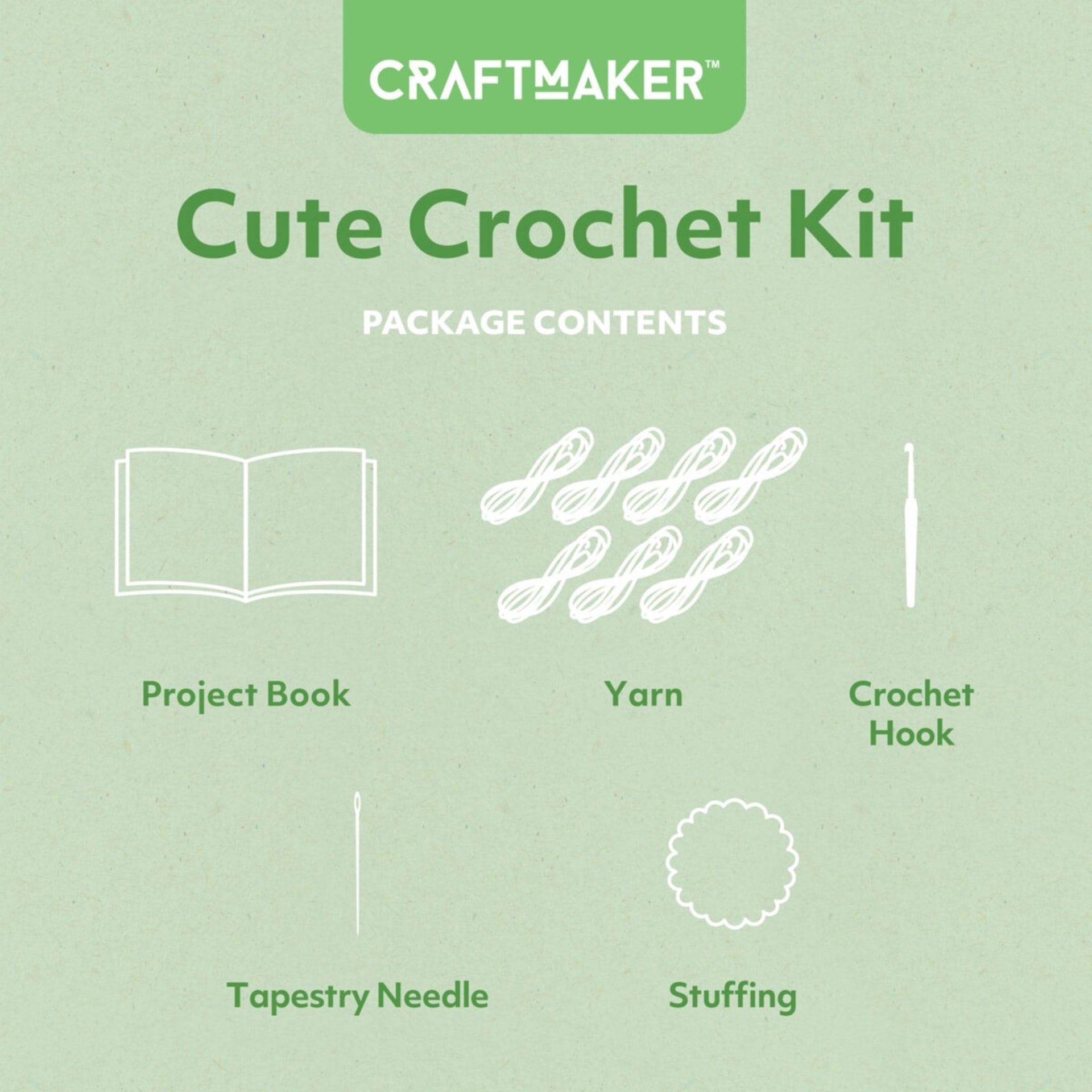 Craft Maker Cute Crochet Kit - Kmart