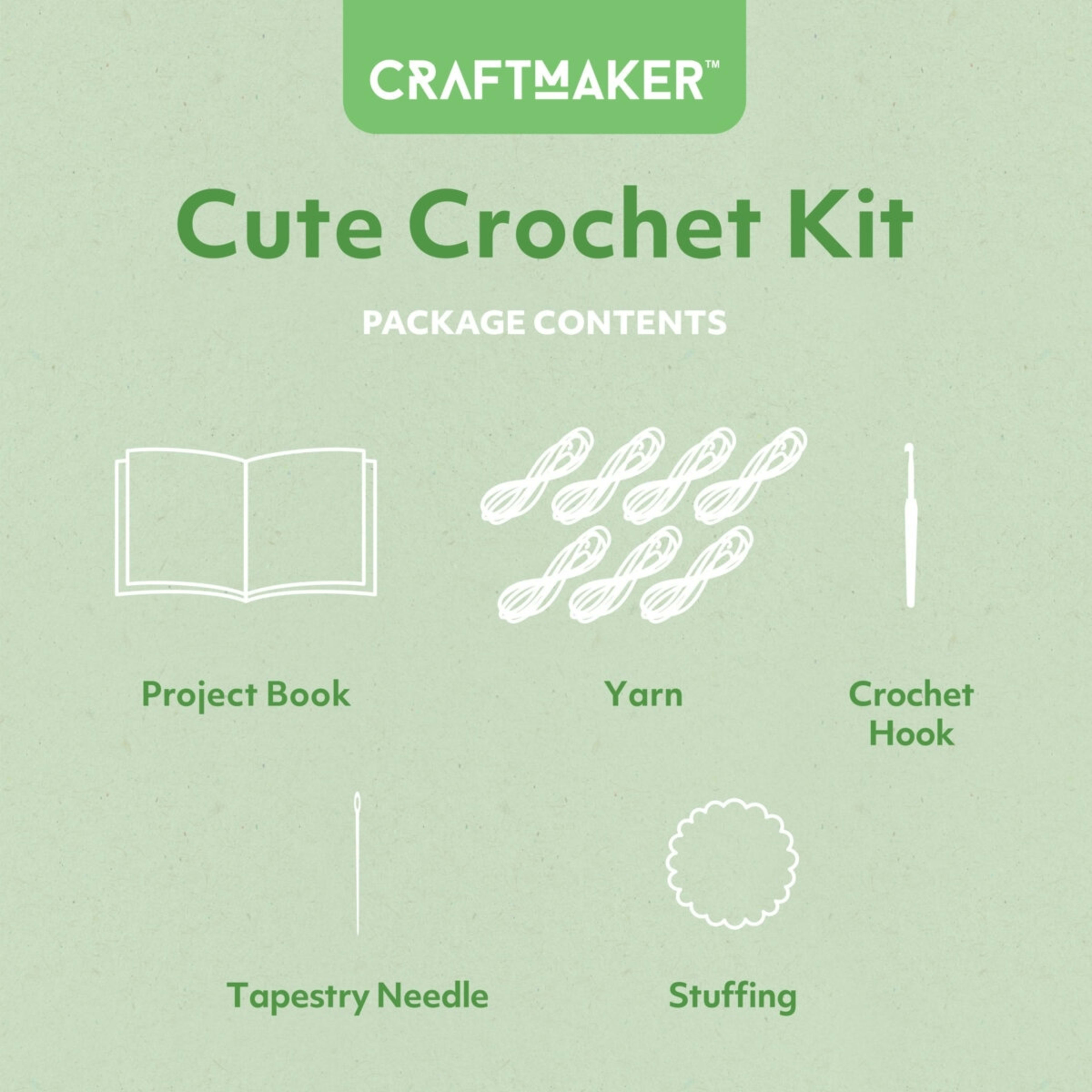 Craft Maker Cute Crochet Kit - Kmart