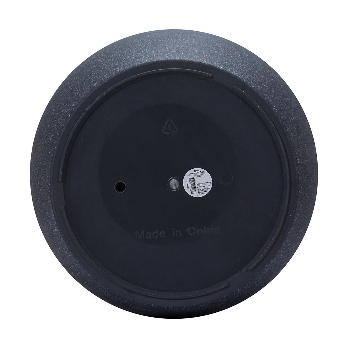 43cm Textured Pot - Grey - Kmart NZ