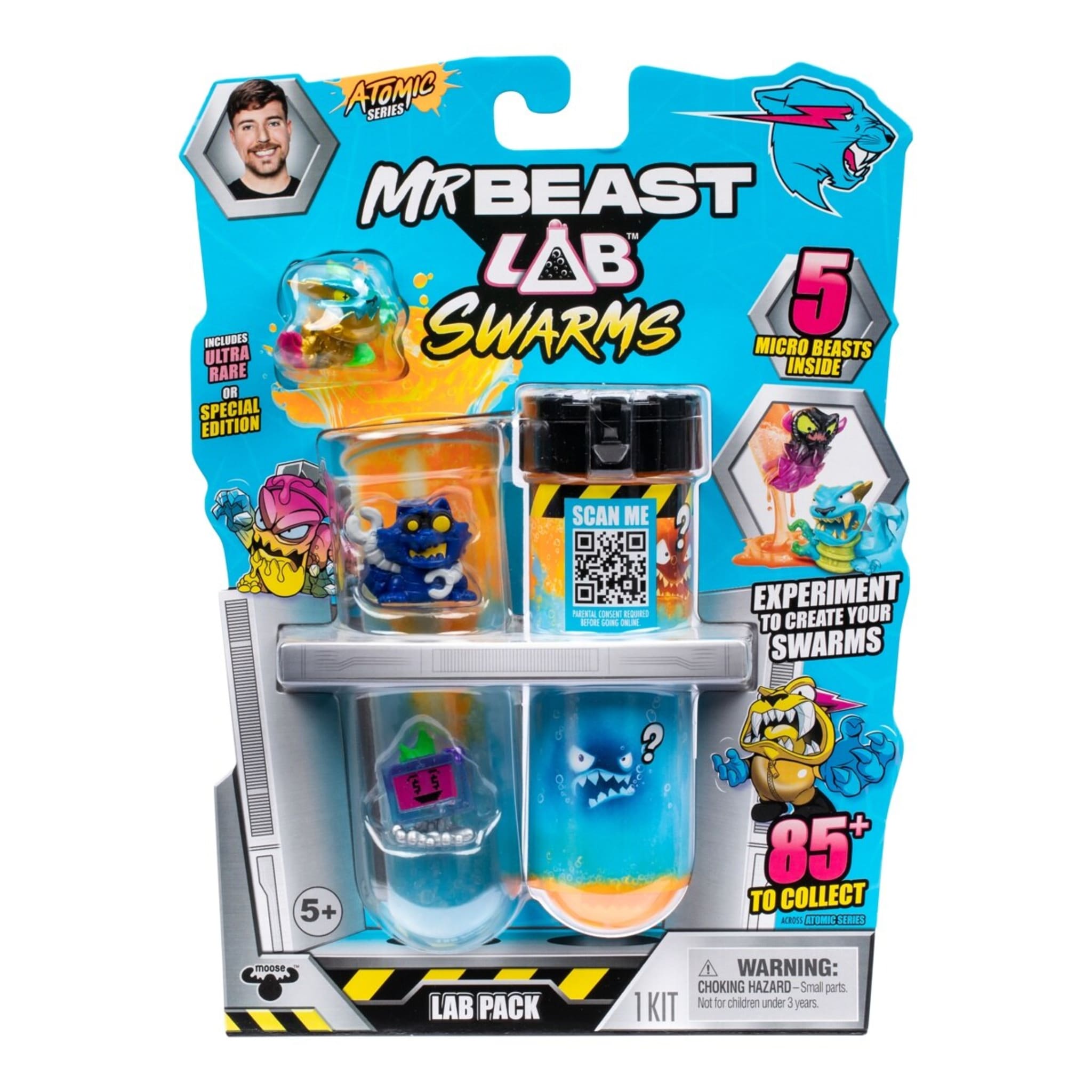 5 Pack MrBeast Lab Swarms Atomic Series Playset - Assorted - Kmart