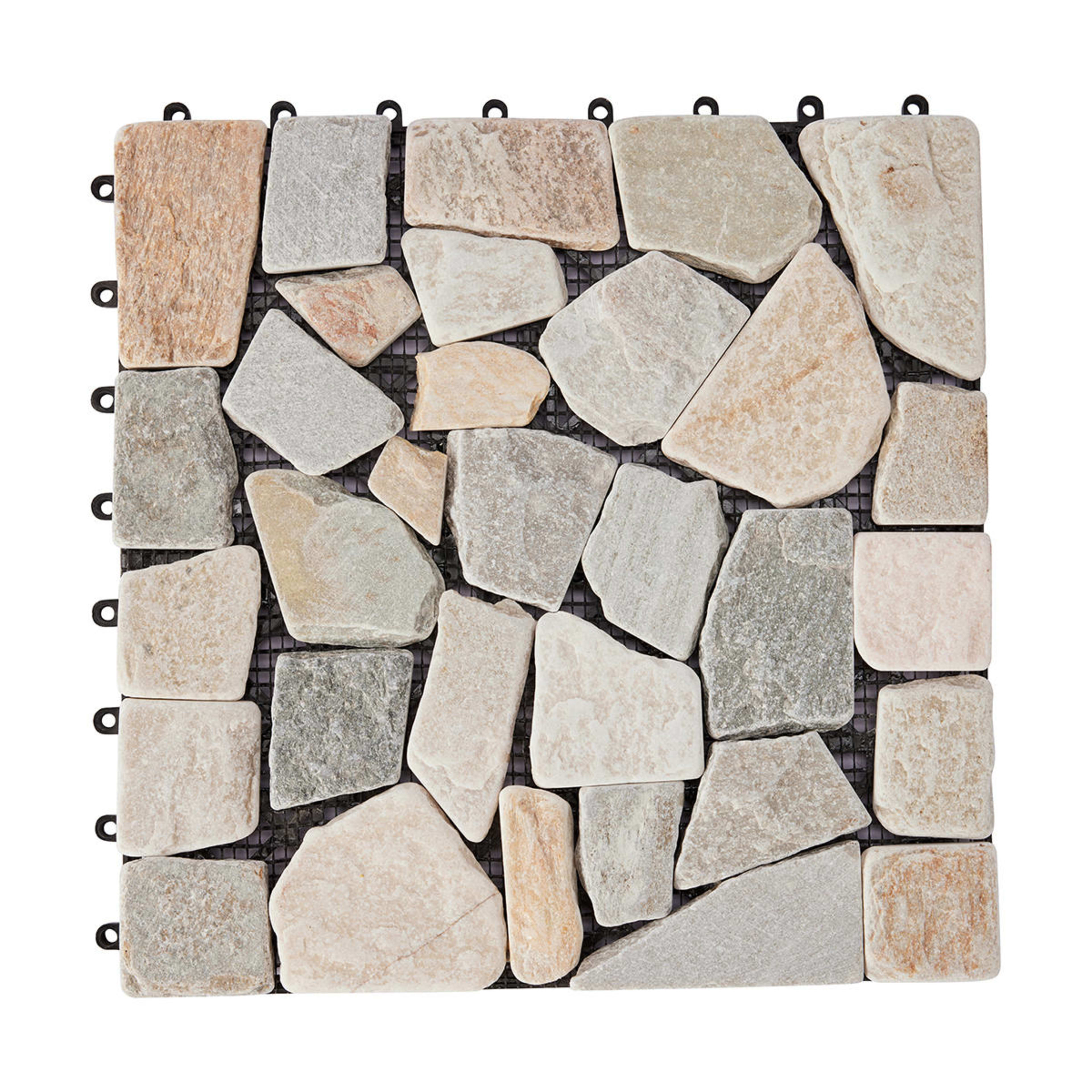 4 Pack Slate Look Decking Tiles - Kmart