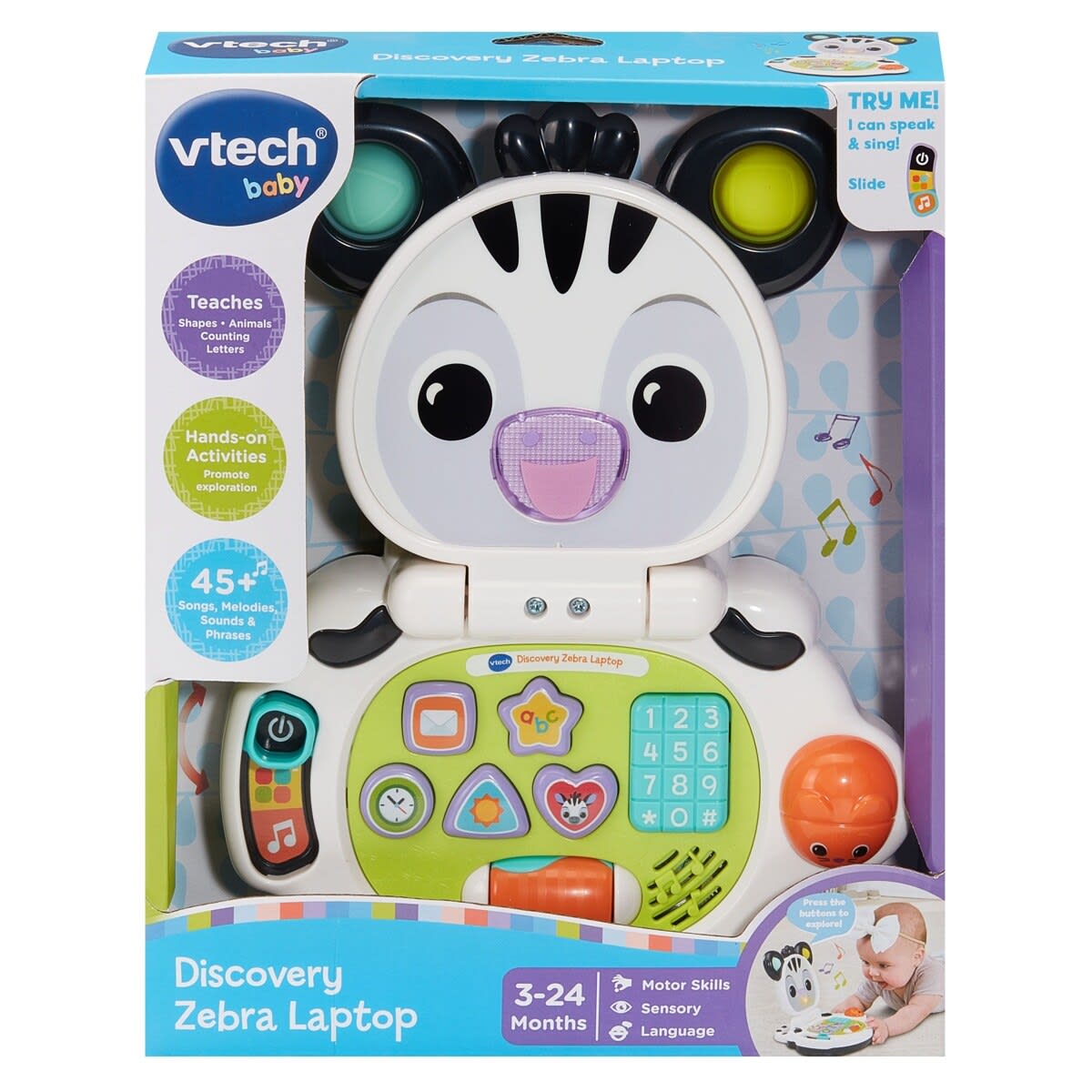 VTech Baby Discovery Zebra Laptop - Kmart