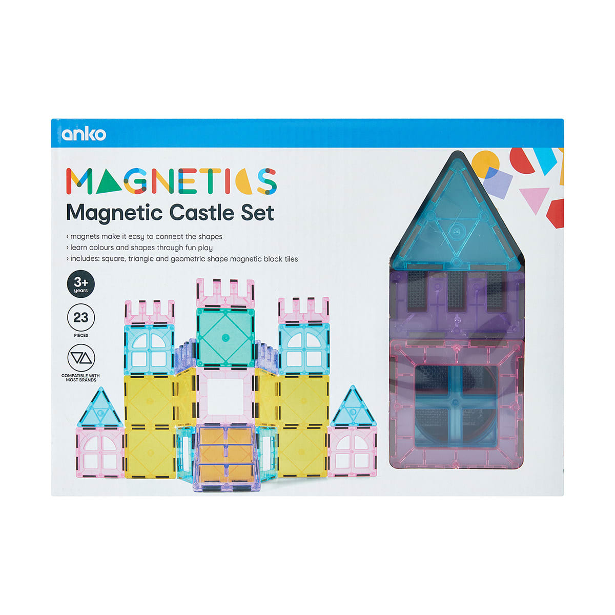 23 Piece Magnetic Castle Set - Kmart