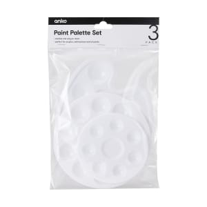 3 Pack Paint Palette Set - Kmart