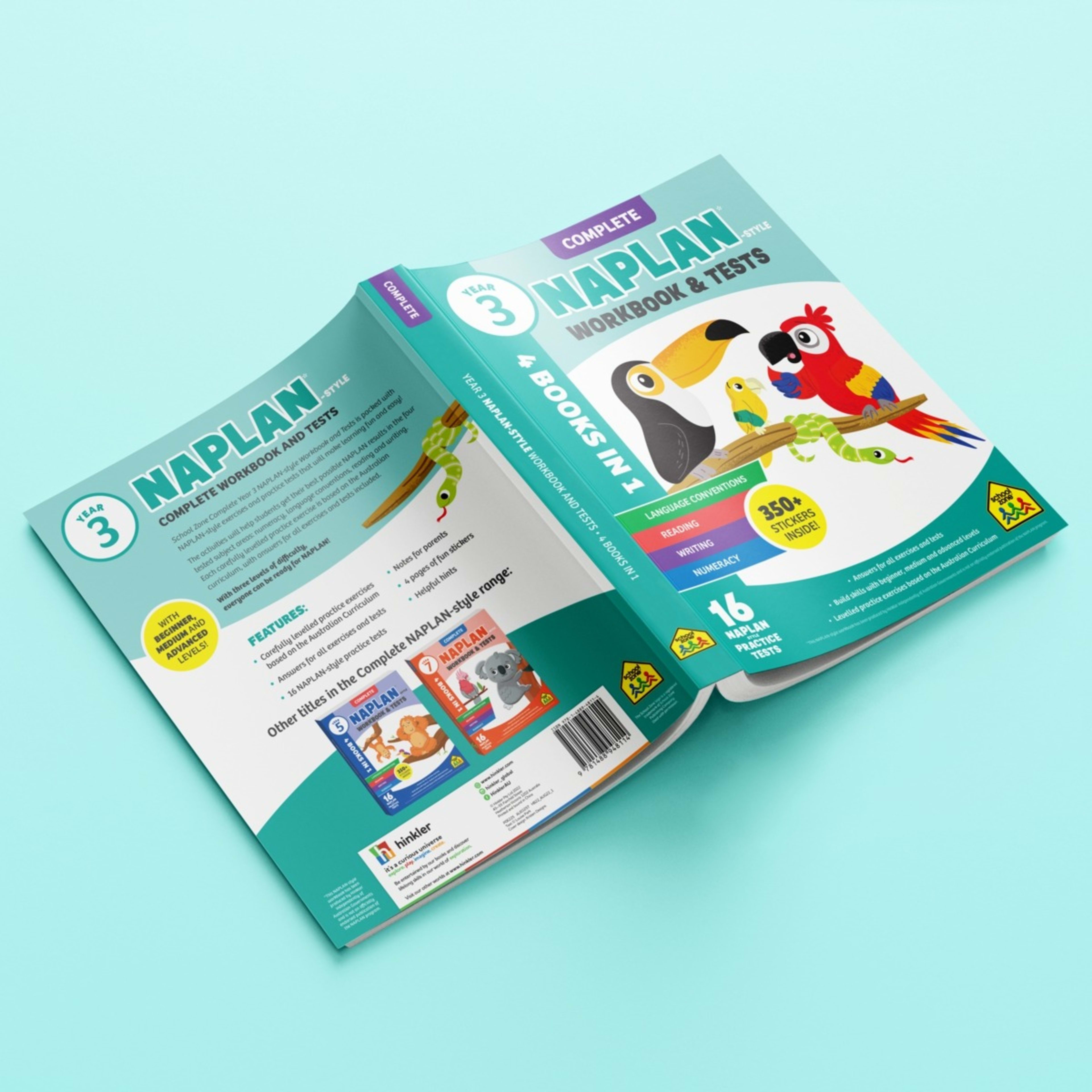 Naplan-Style Complete Workbook and Tests Year 3: 4 Books in 1 - Book ...