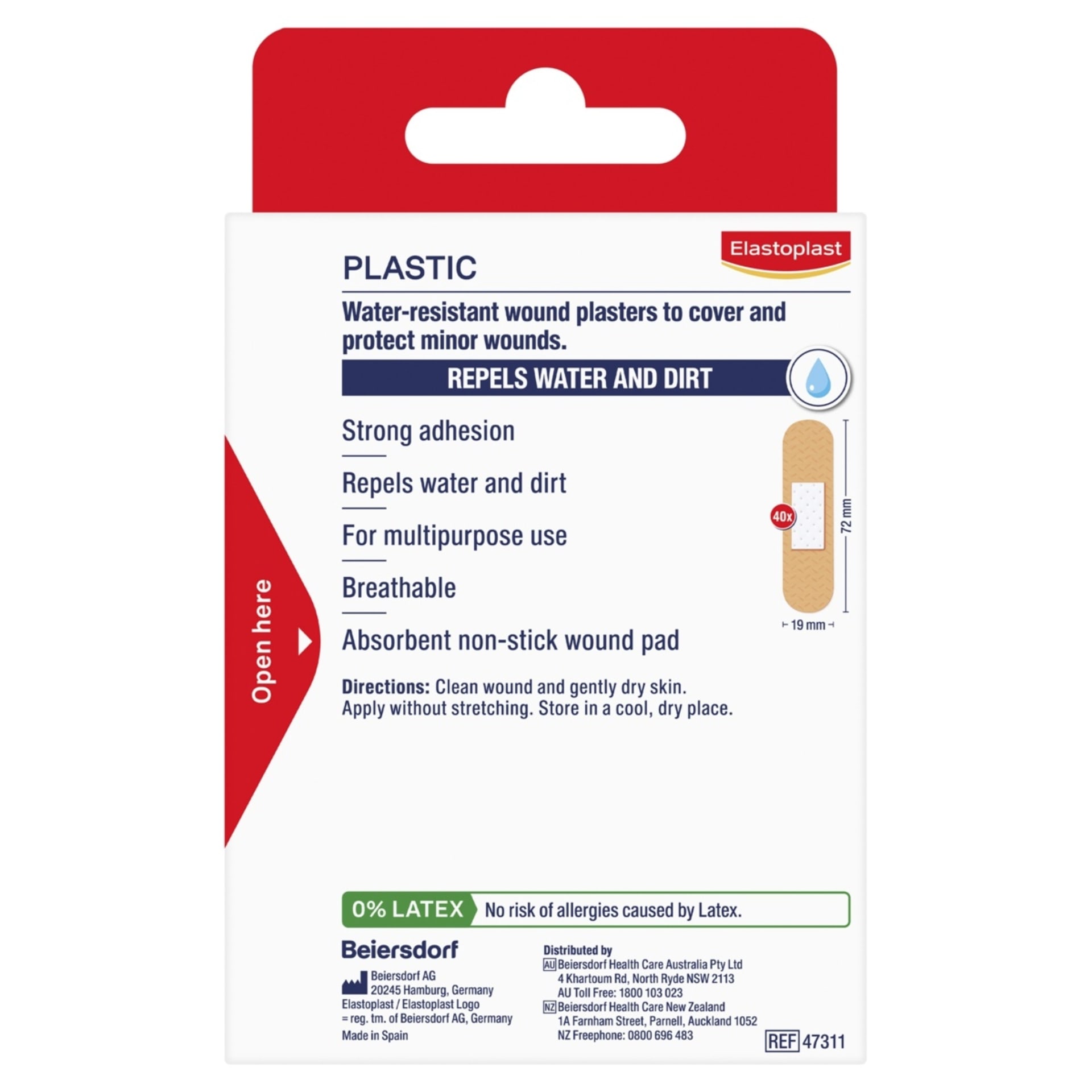 Elastoplast 40 Pack Plastic Water-Resistant Plasters - Kmart