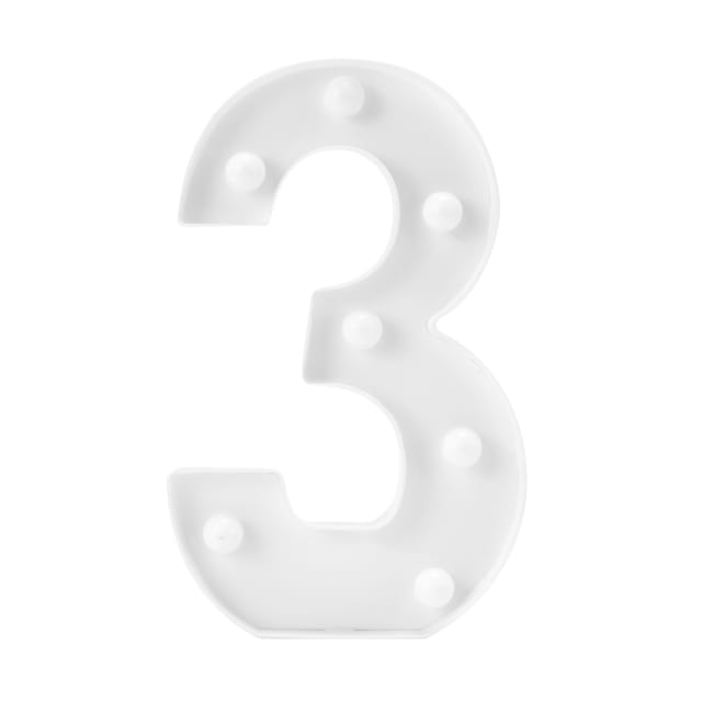 Light Up Number - 3 - Kmart