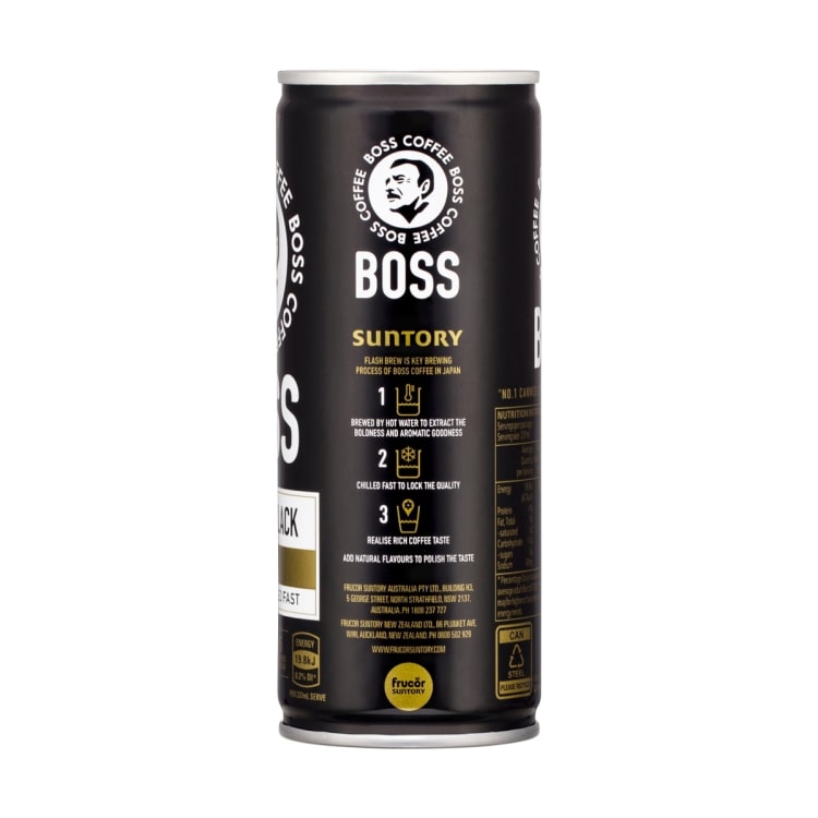 Suntory Boss Coffee Iced Long Black 237ml - Kmart NZ