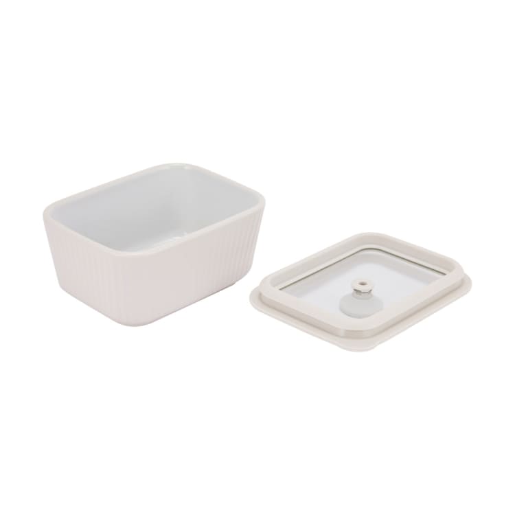 500ml Porcelain Container with Glass Lid - Kmart NZ