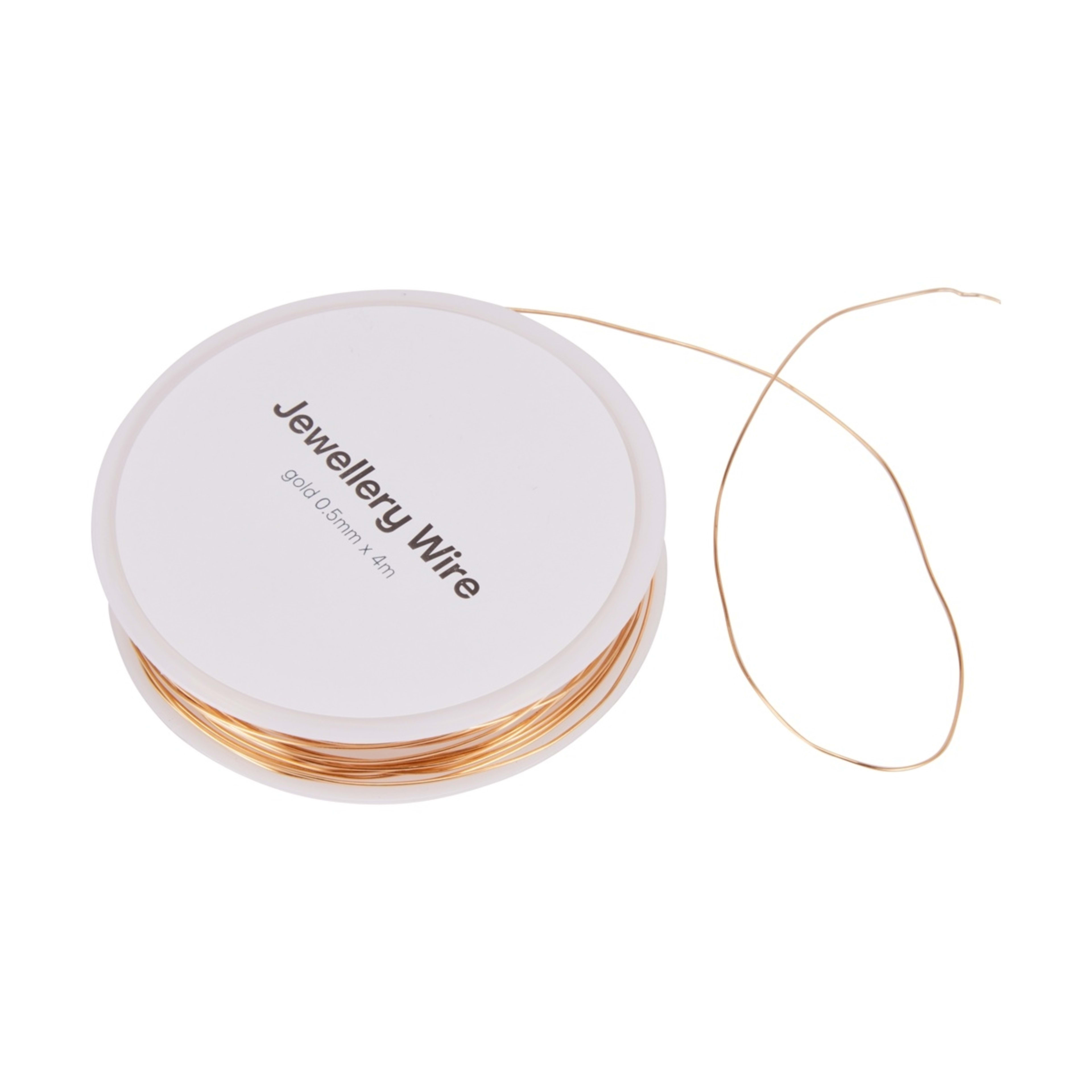 3 Pack Jewellery Wire - Gold Look, Silver Look and Rose Gold Look - Kmart