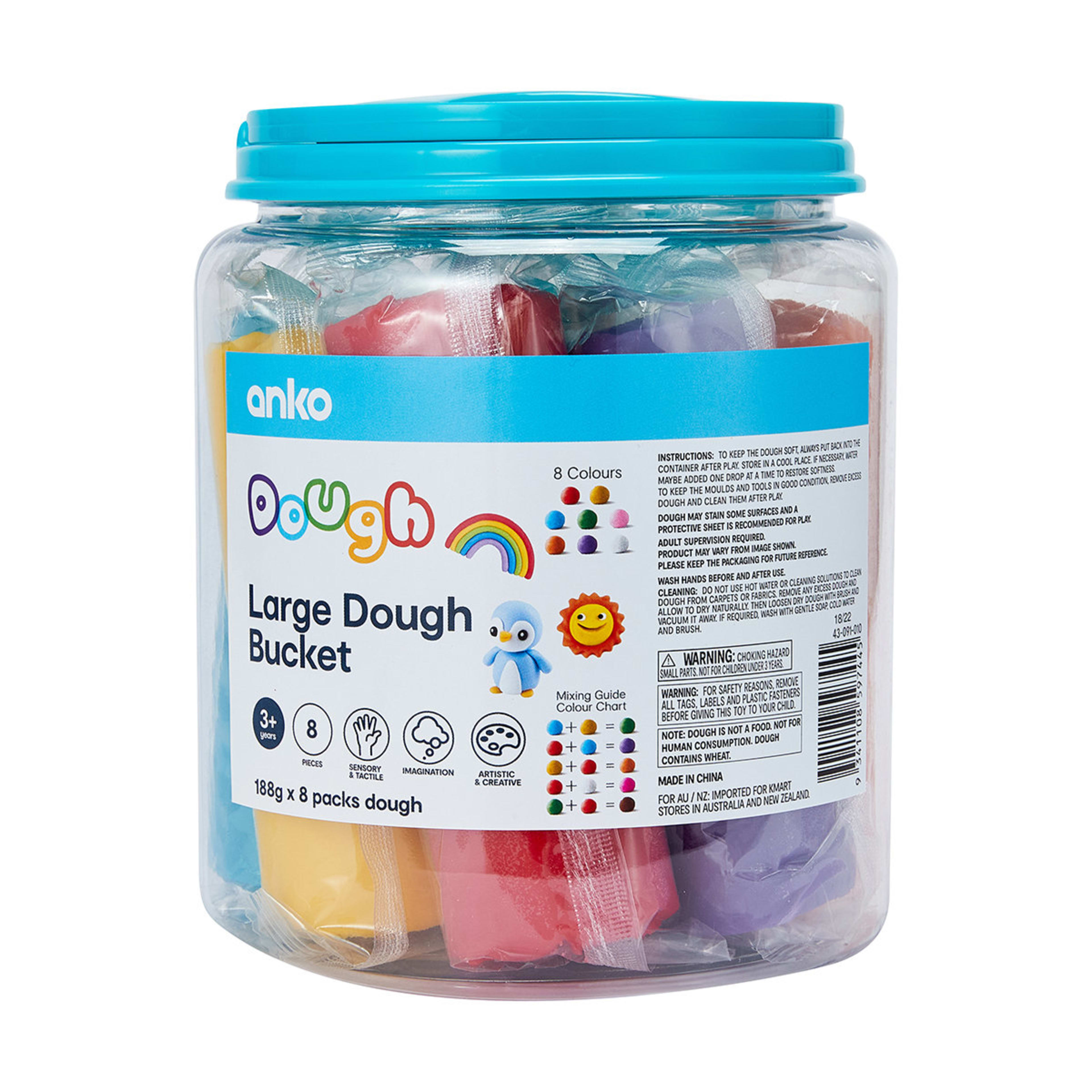 8 Piece Dough Large Bucket - Kmart