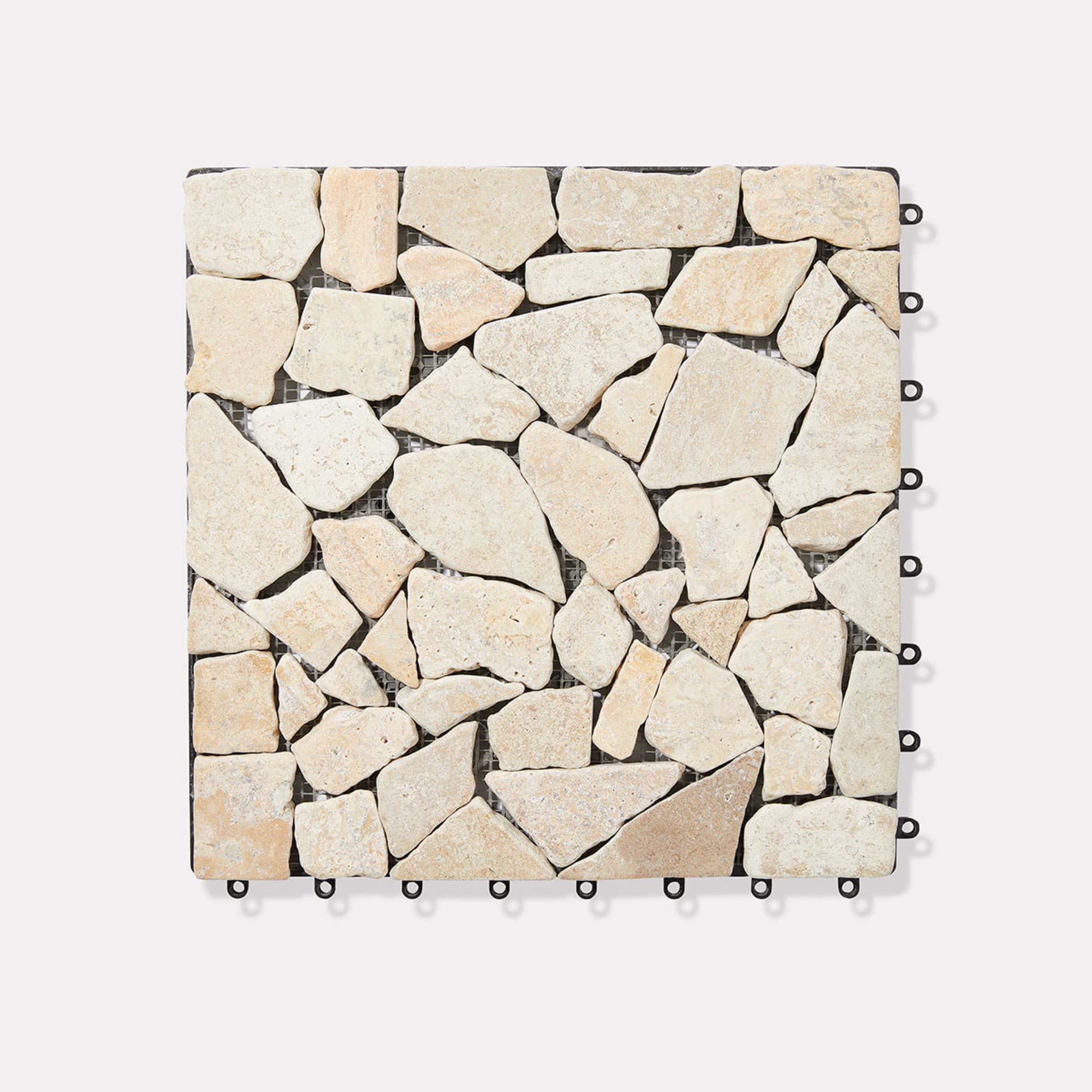 4 Pack Light Stone Decking Tiles - Kmart