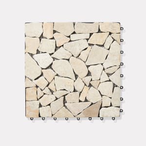 4 Pack Light Stone Decking Tiles - Kmart