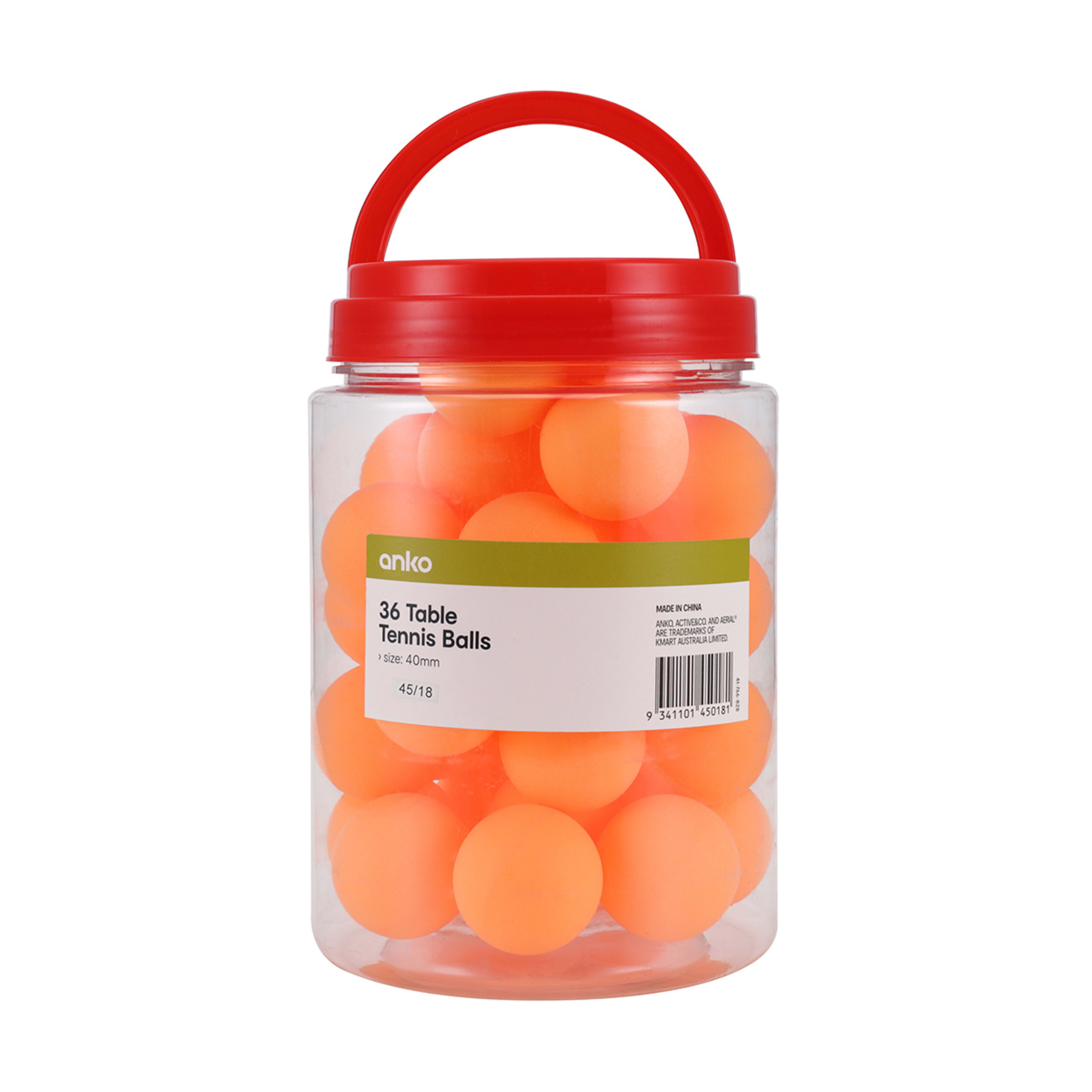 36 Pack Table Tennis Balls - Kmart