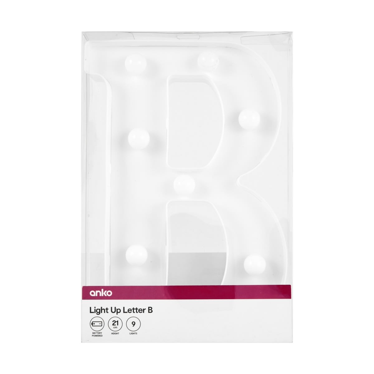 Light Up Letter - B - Kmart