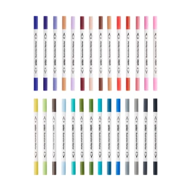 28 Pack Illustration Marker Set - Kmart