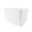 18L Ribbed Container - White - Kmart