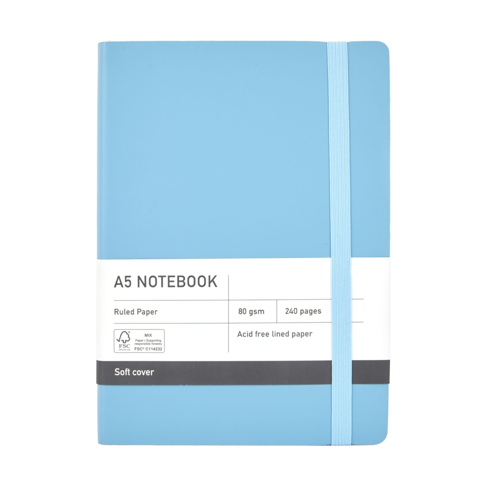 A5 Notebook - Light Blue - Kmart
