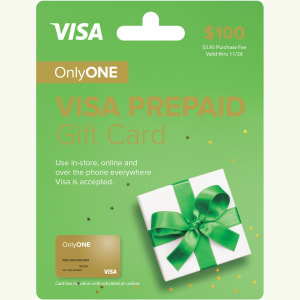 Only One VISA $100 Prepaid Gift Card - Kmart