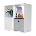 4 Cube Display Storage Unit - White - Kmart