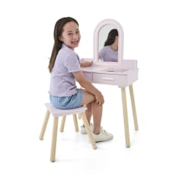 Wooden Deluxe Light Up Vanity - Kmart