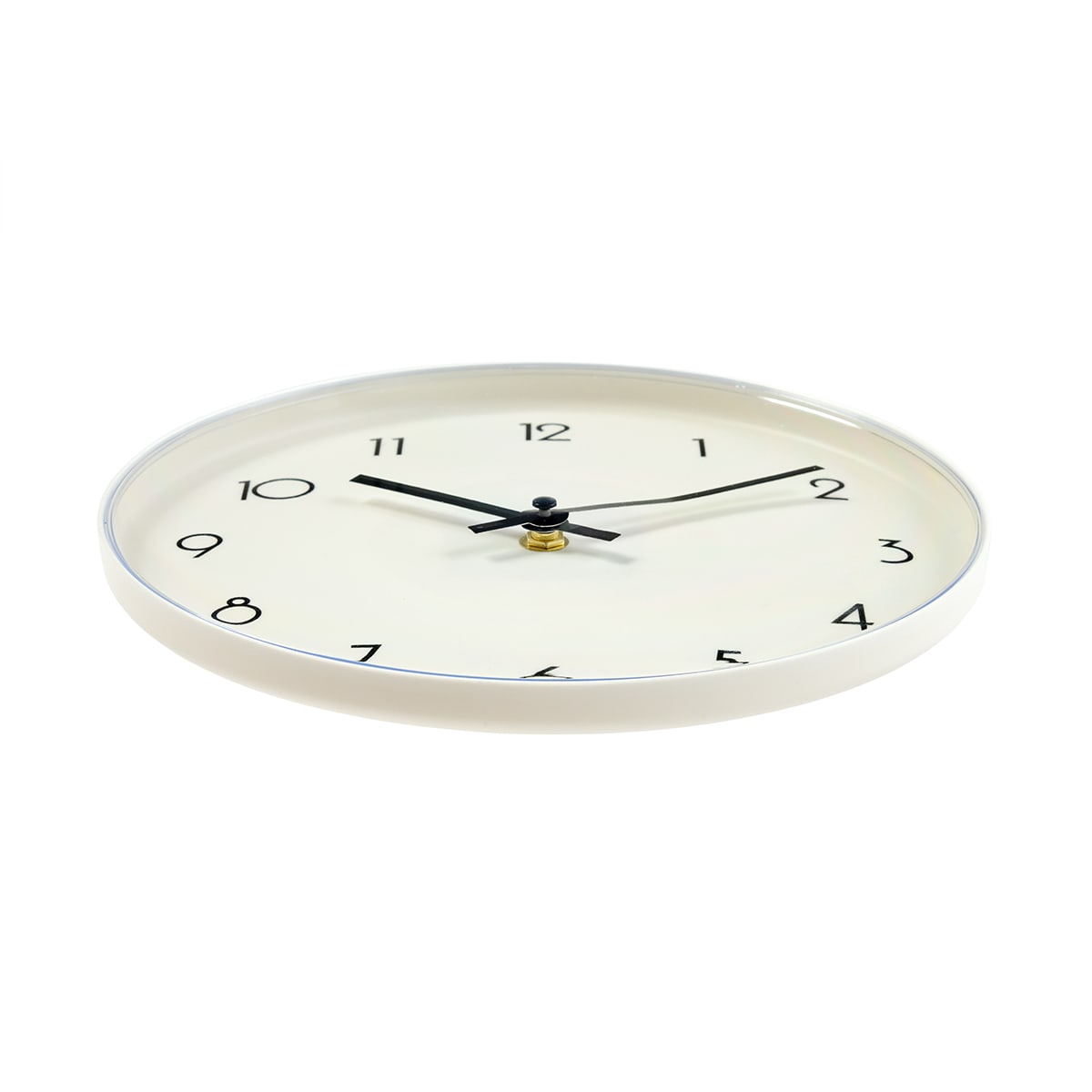White Plastic Clock - Kmart