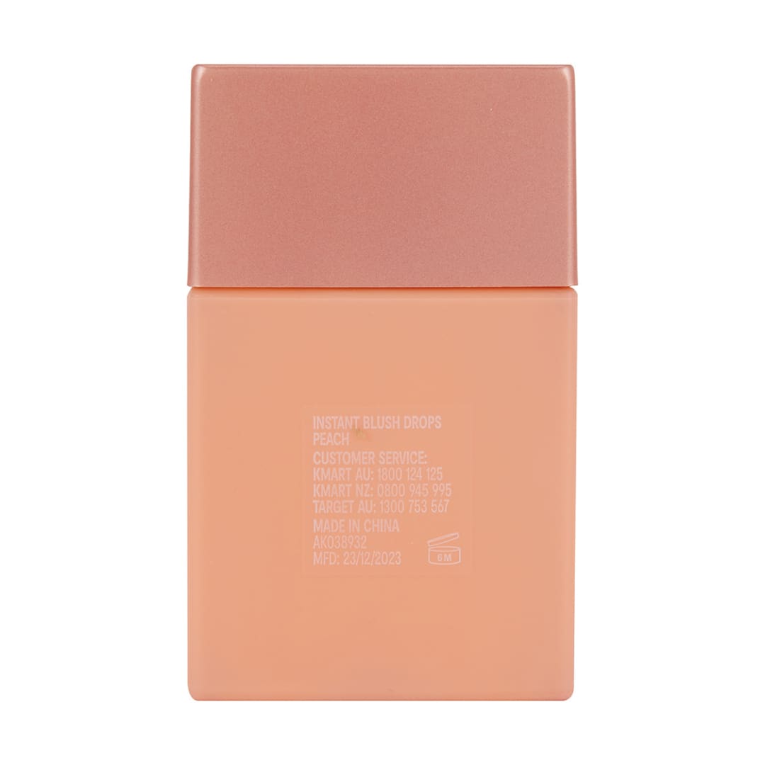 OXX Cosmetics Instant Blush Drops - Peach - Kmart