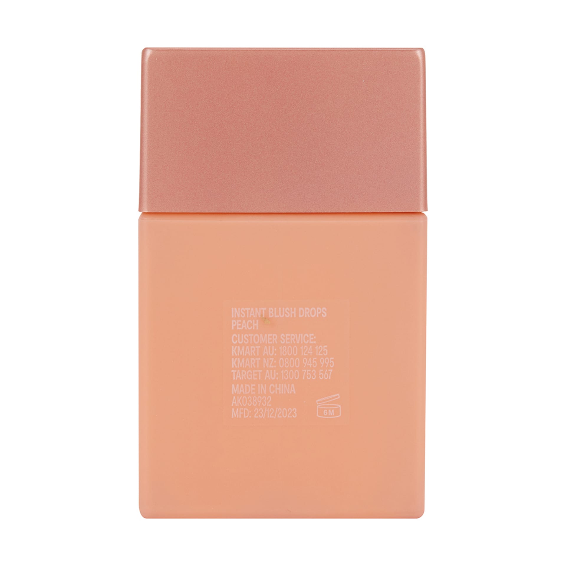 OXX Cosmetics Instant Blush Drops - Peach - Kmart