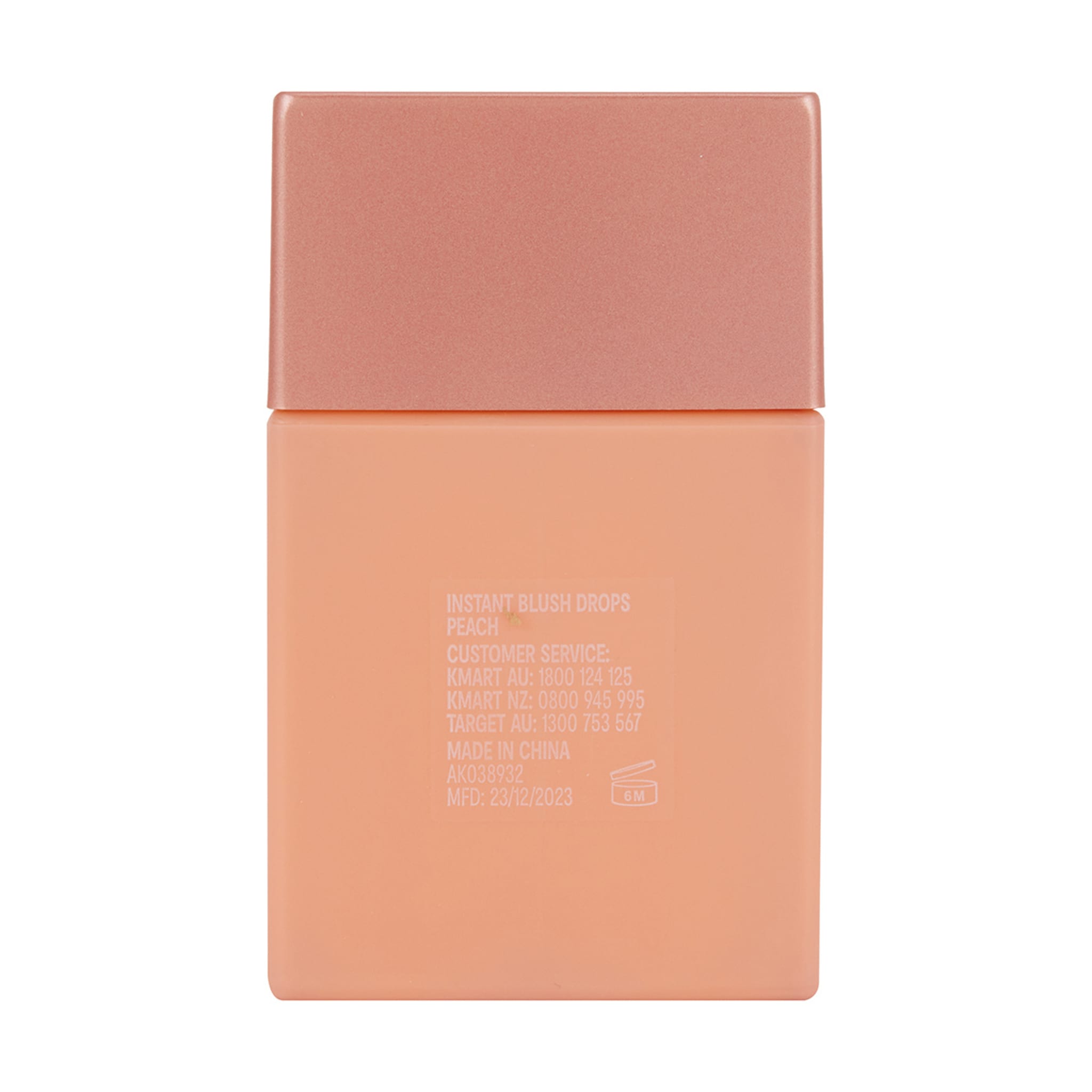 OXX Cosmetics Instant Blush Drops - Peach - Kmart